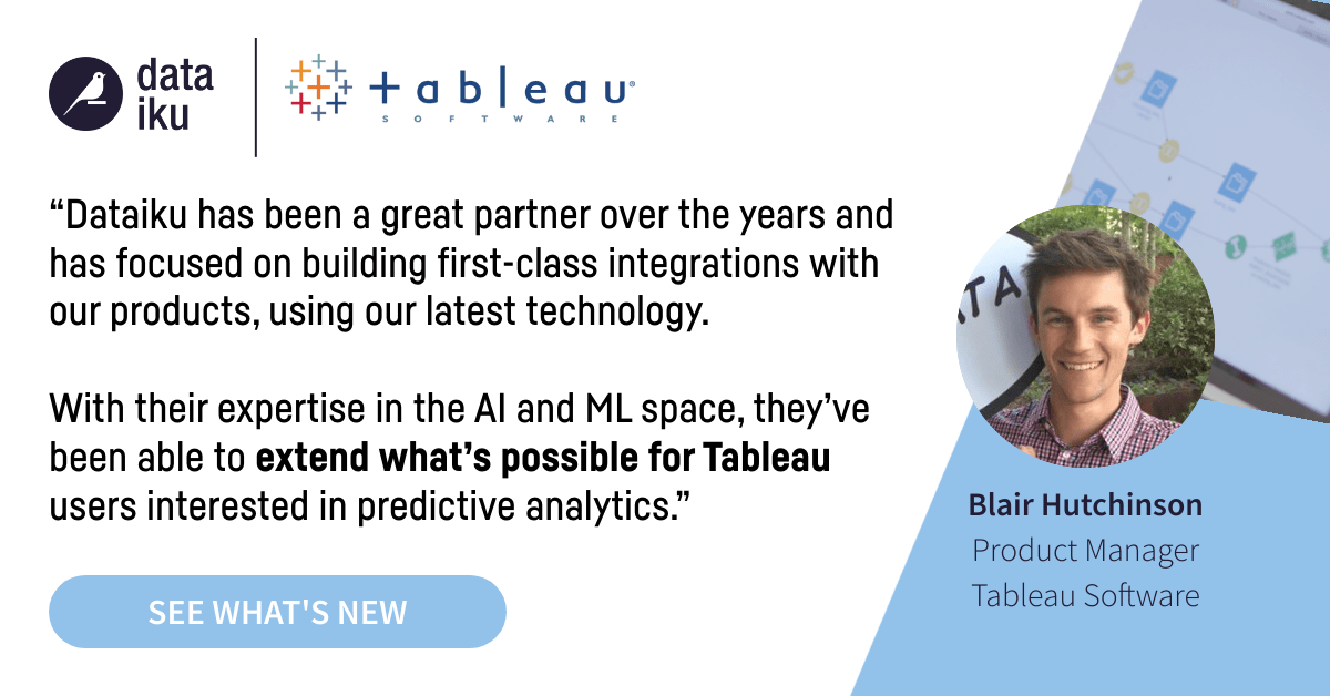 Dataiku x Tableau Integration in Action